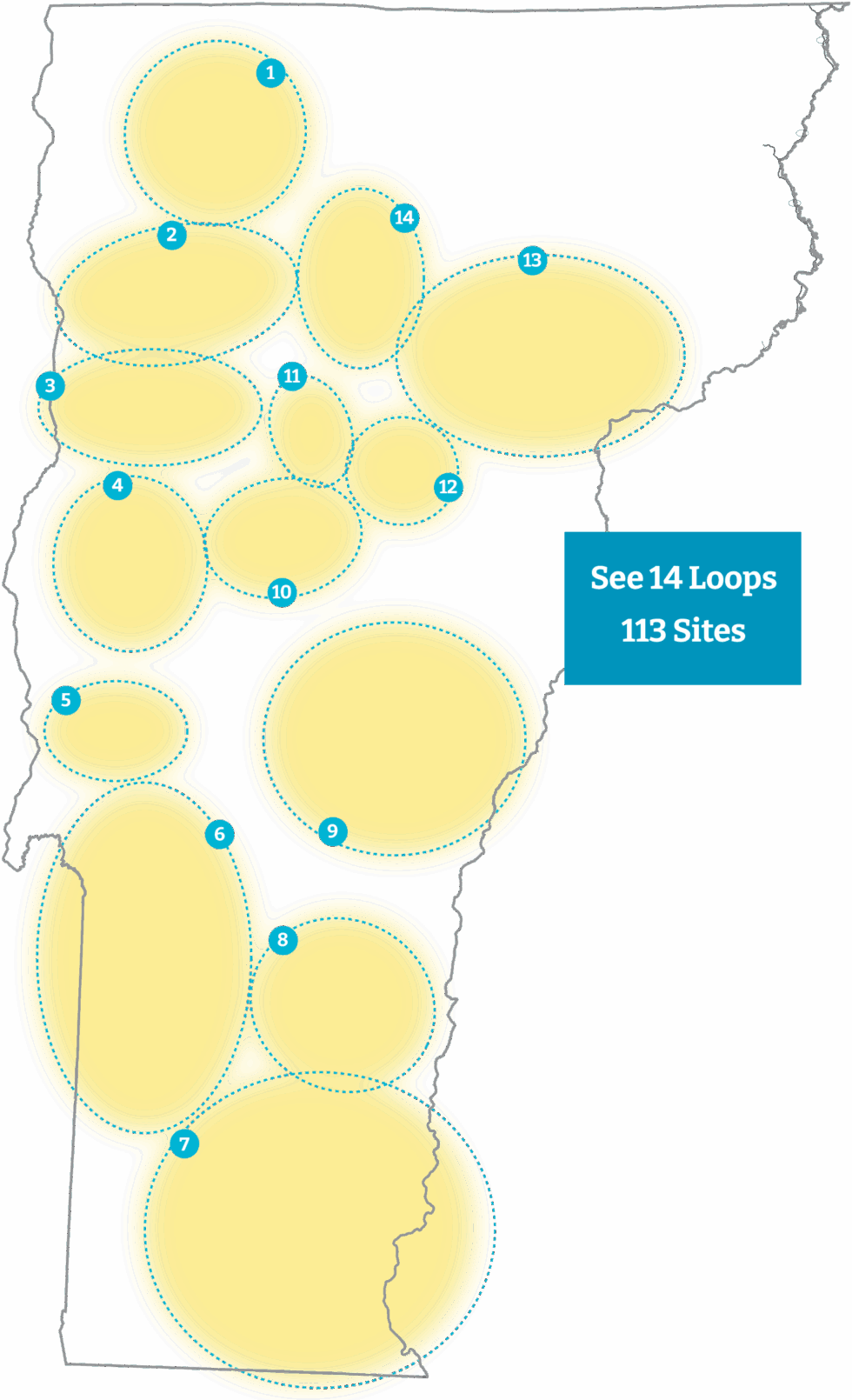 Fall 2025 Loops Map - Vermont Crafts Council